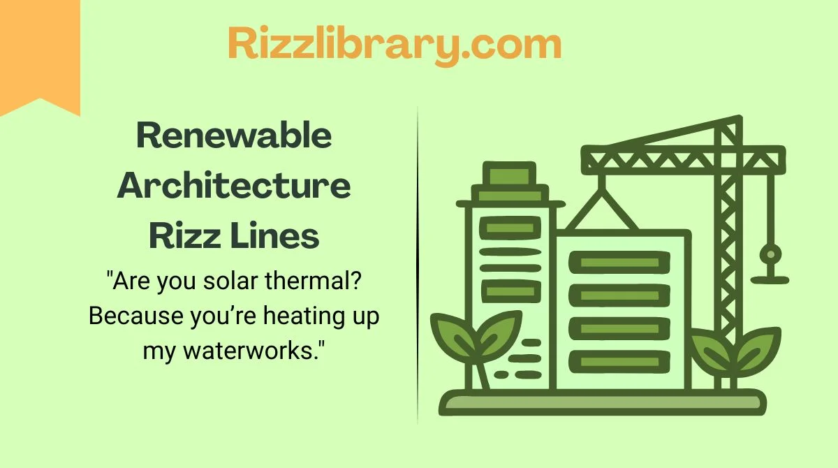 🌱💚 162+ Renewable Architecture Rizz Lines That’ll Build Love Brick by ...